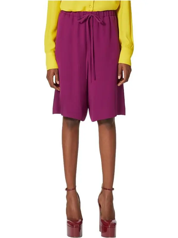 Valentino Garavani Cady Couture Bermuda Shorts - Purple