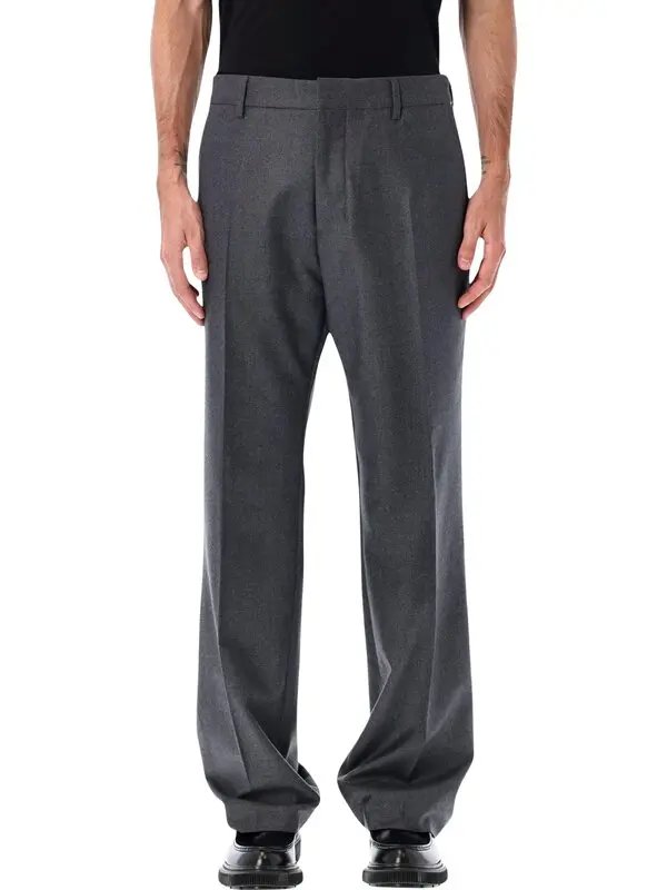 Ami Straight Leg Tailored Trousers - Grey