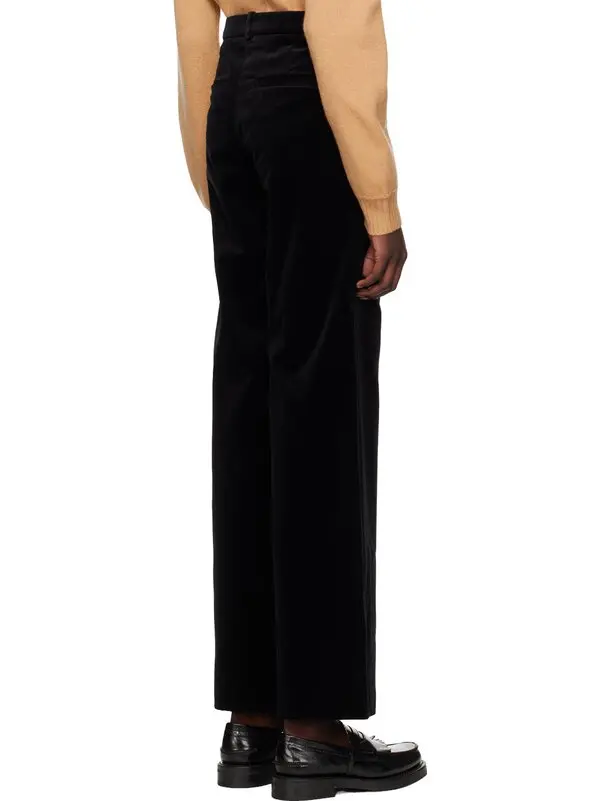 A.p.c. Velvet Margaret Trousers - Black