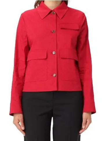 Theory Button-fastening Flap-pocket Jacket - Red