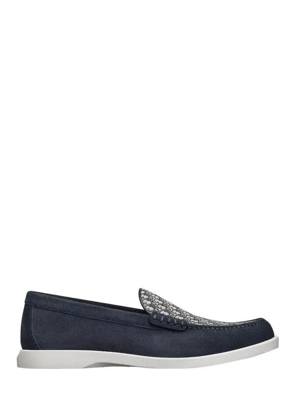 Dior Granville Monogram Loafers - Blue