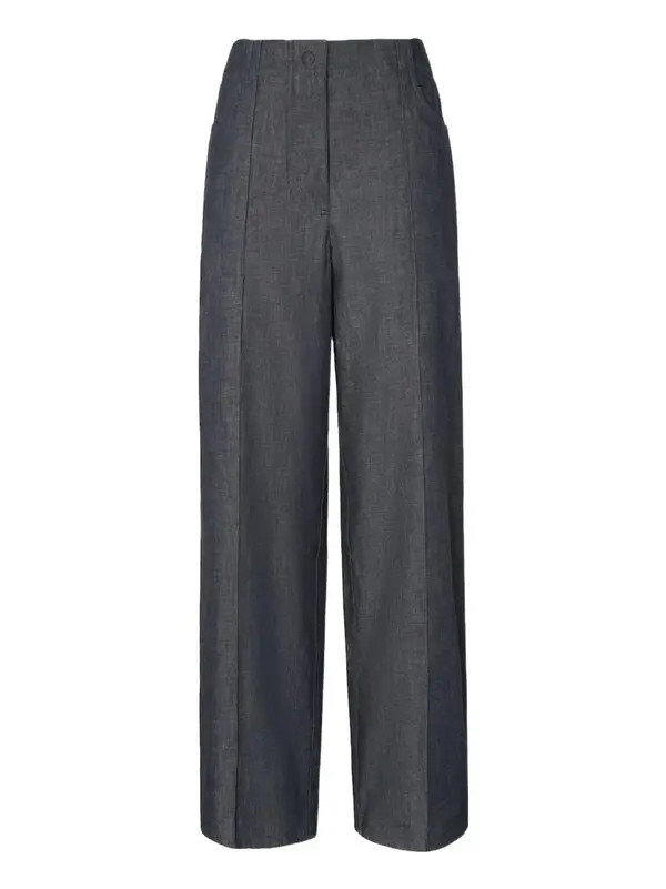 Fendi High Waist Wide Leg Jeans - Blue