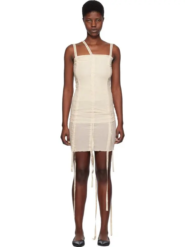 BASERANGE Belted Design Vest - White