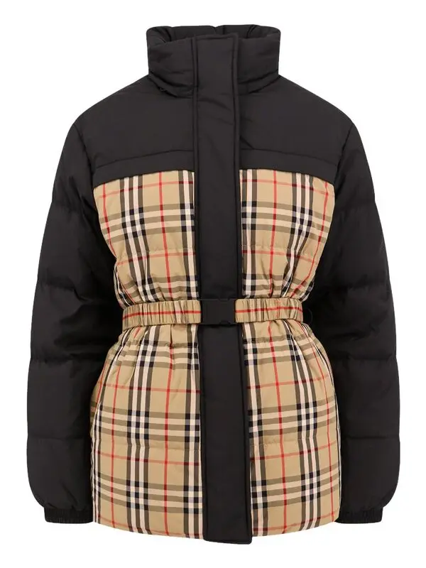 Burberry Reversible Belted Padded Jacket - Black