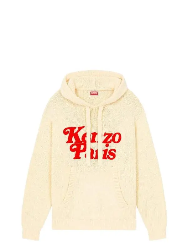Kenzo X Verdy Drawstring Knit Hoodie - Nude