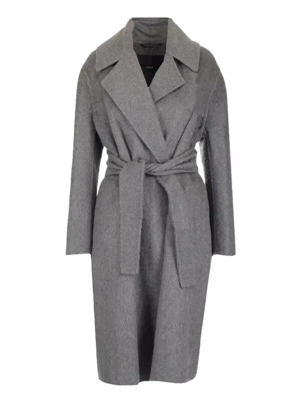 Max Mara Lapel Coat - Gray