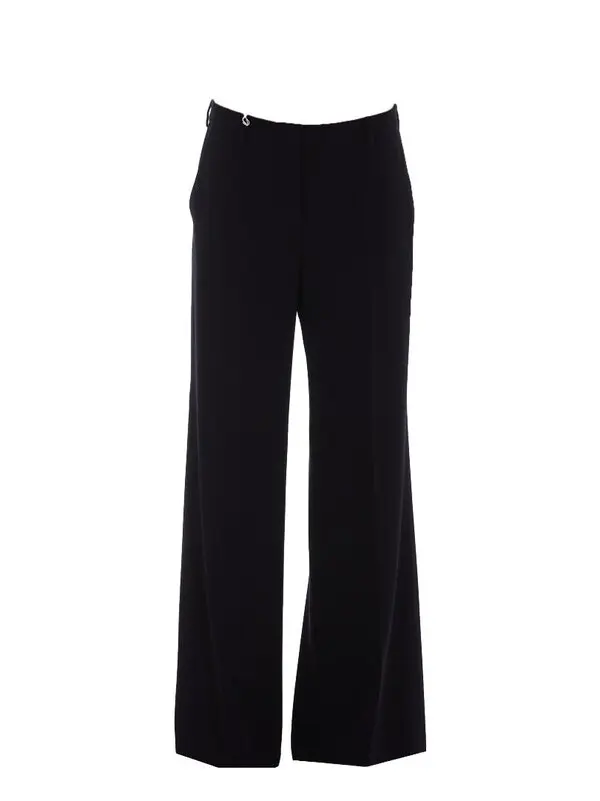 Alberto Biani High-rise Wide-leg Trousers - Black