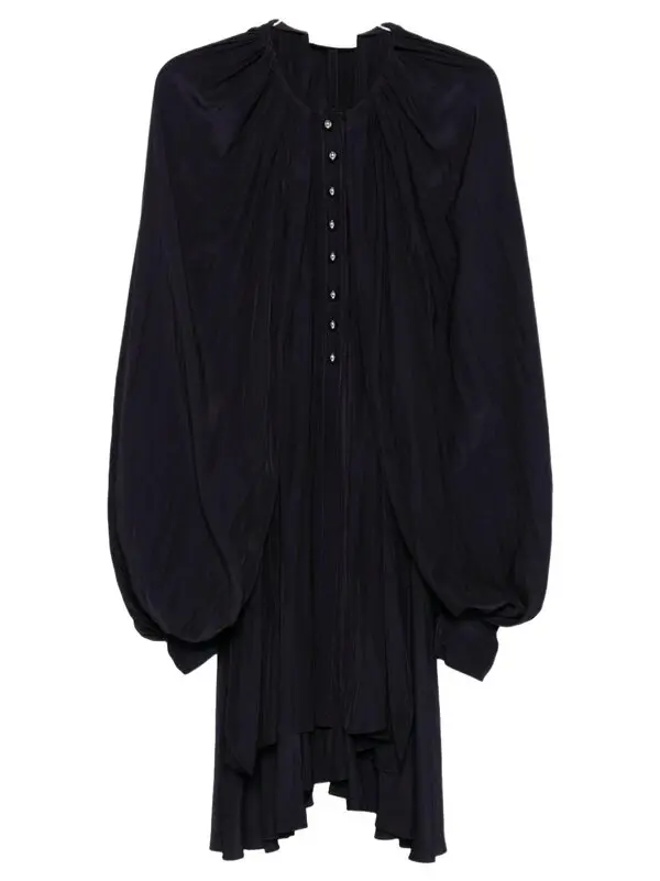 LANVIN Wide Leg Pleated Dress - Black
