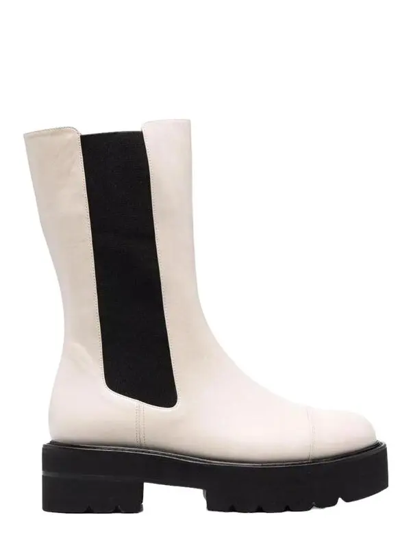 STUART WEITZMAN Presley Ultralift 50mm Platform Boots - Nude