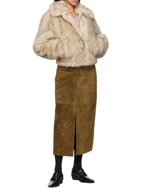 STAND STUDIO Lena Cropped Jacket - Beige