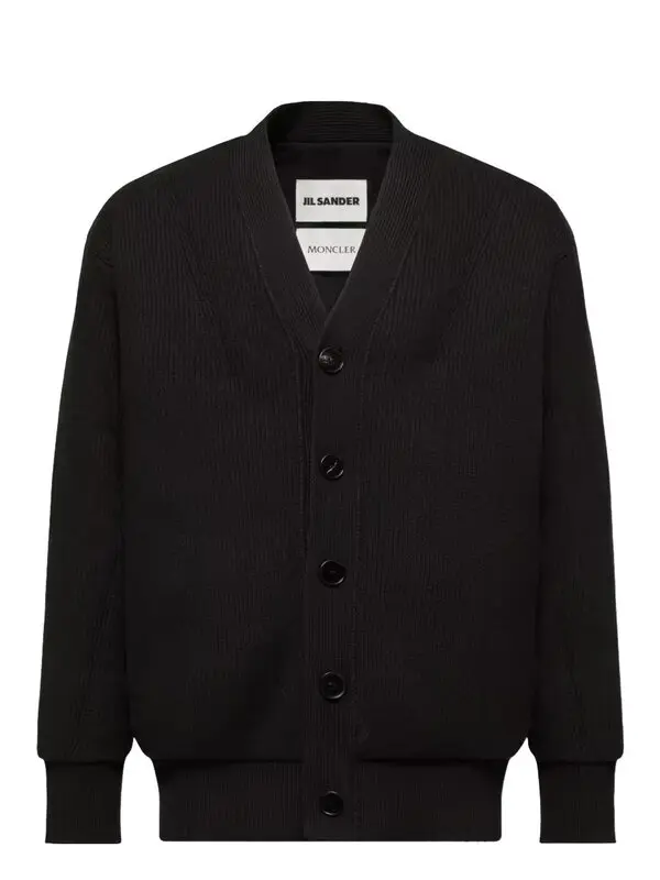 Moncler Jil Sander Padded Cardigan - Black