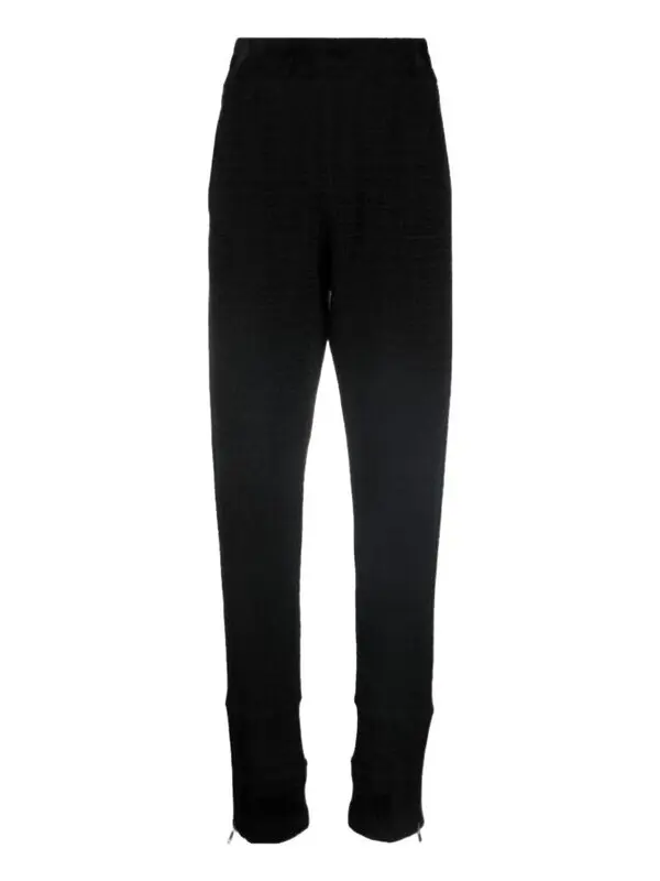 Givenchy Monogram Jacquard High Waist Trousers - Black