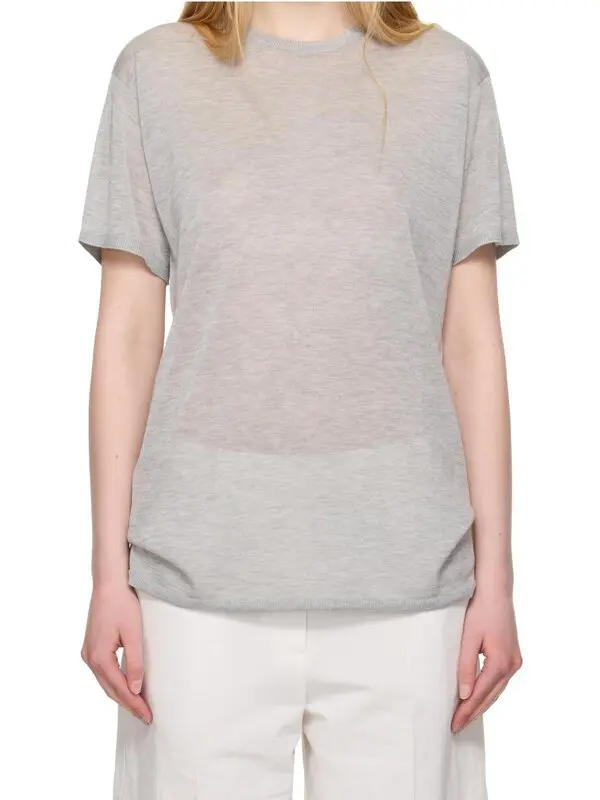 TOTEME Short Sleeve T-shirt - White