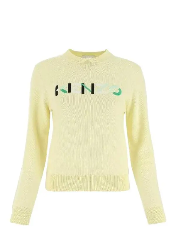 Kenzo Logo-print Long-sleeved T-shirt - Nude