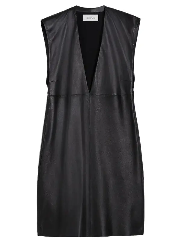 Sportmax Sleeveless V-neck Dress - Black