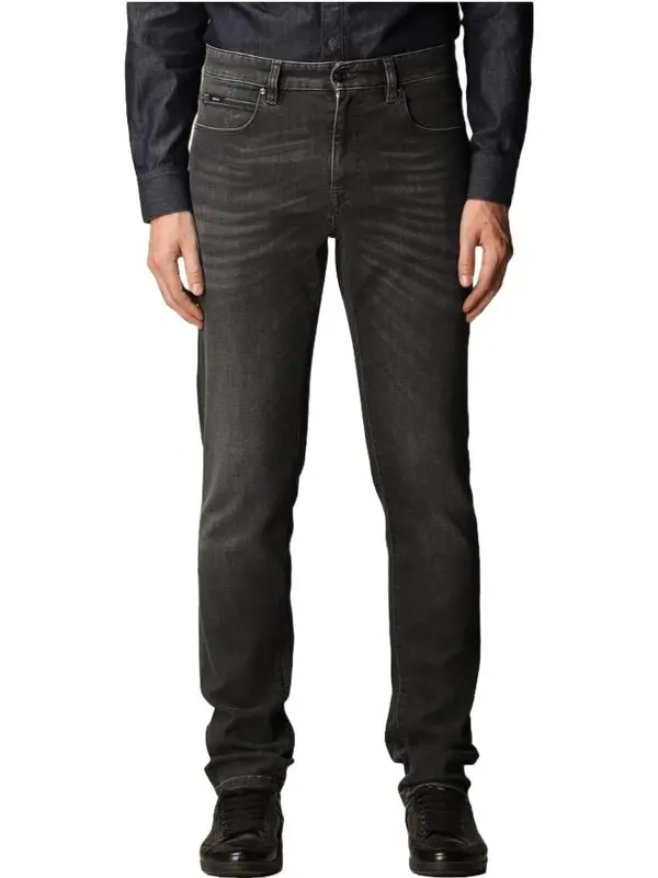 Zegna Stone Wash Slim-fitting Jeans - Black
