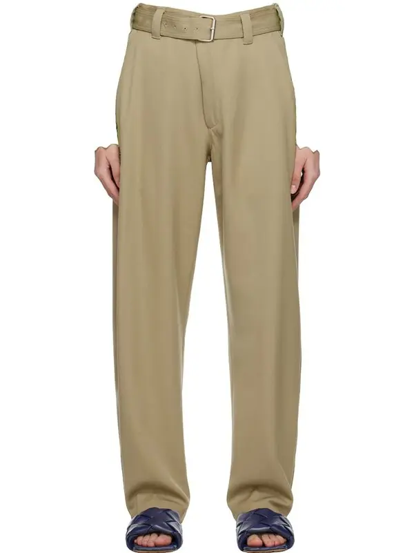 Bottega Veneta Tapered Leg Trousers - Gray