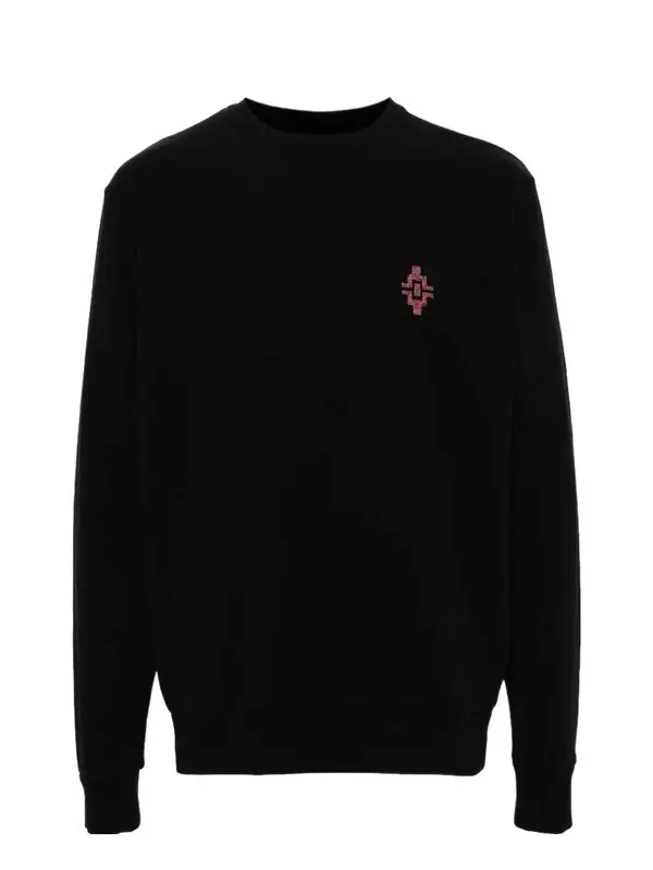 MARCELO BURLON COUNTY OF MILAN Graffiti Cross Sweatshirt - Black