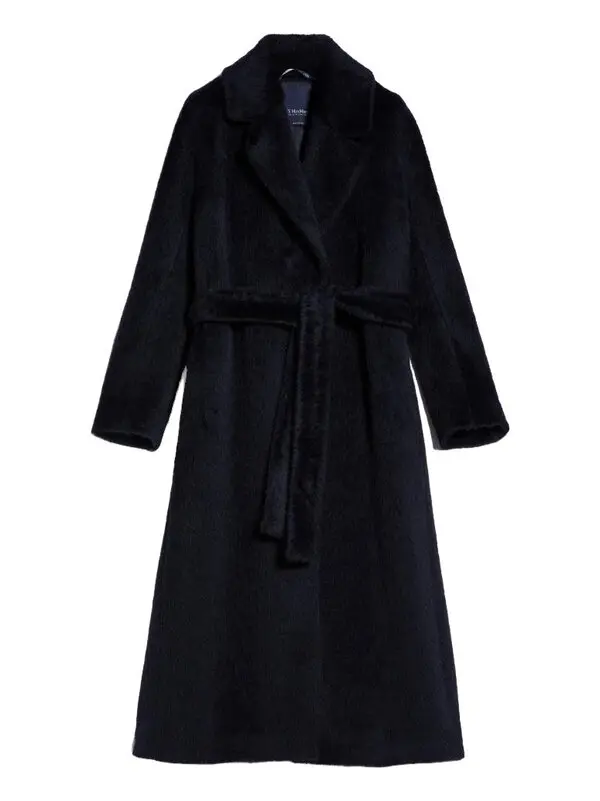 Max Mara Wool And Cashmere Belted Coat - Black