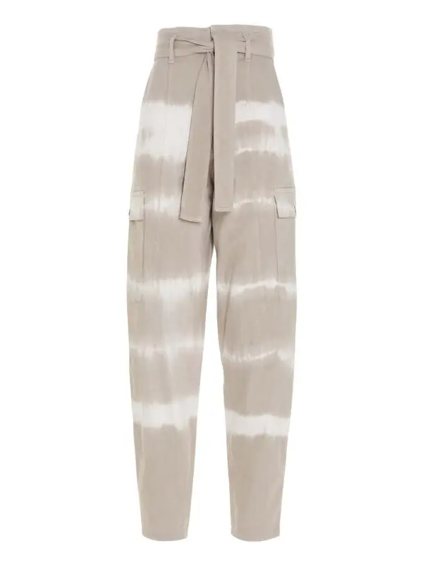 Stella McCartney Tie-dye Belted Cargo Pants - Nude