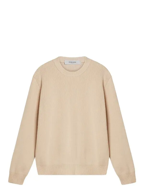 GOLDEN GOOSE Crewneck Knitted Jumper - Nude