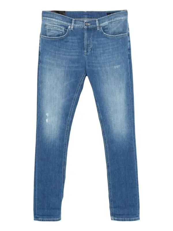 DONDUP Slim Fit Distressed Jeans - Blue