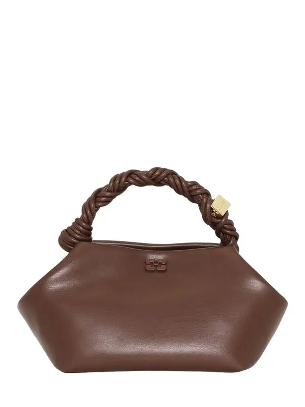 GANNI Bou Small Top Handle Bag - Brown