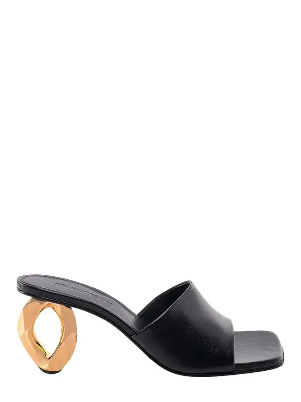 J.W.ANDERSON Square-headed High-heeled Sandals - Black