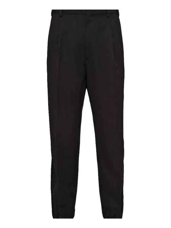Prada Velvet Tailored Trousers With Elasticated Hem - No