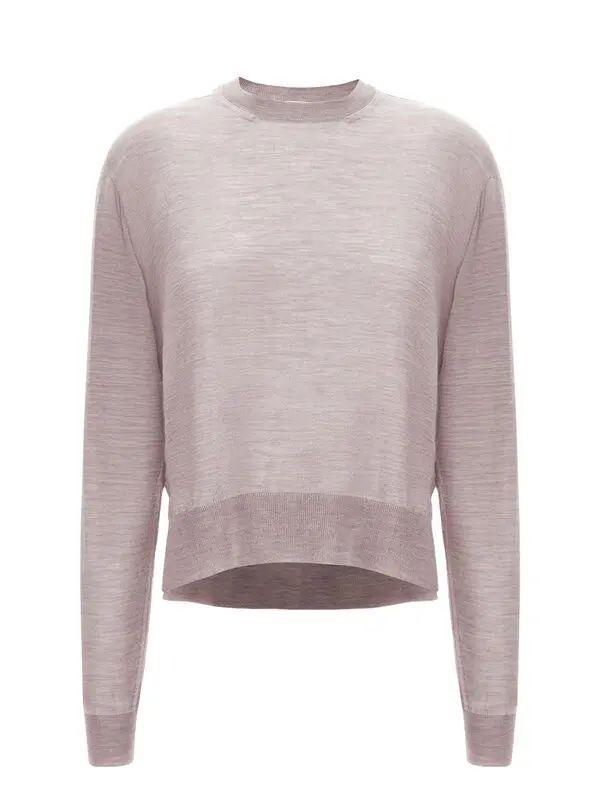JIL SANDER Crewneck Knitted Jumper - Nude