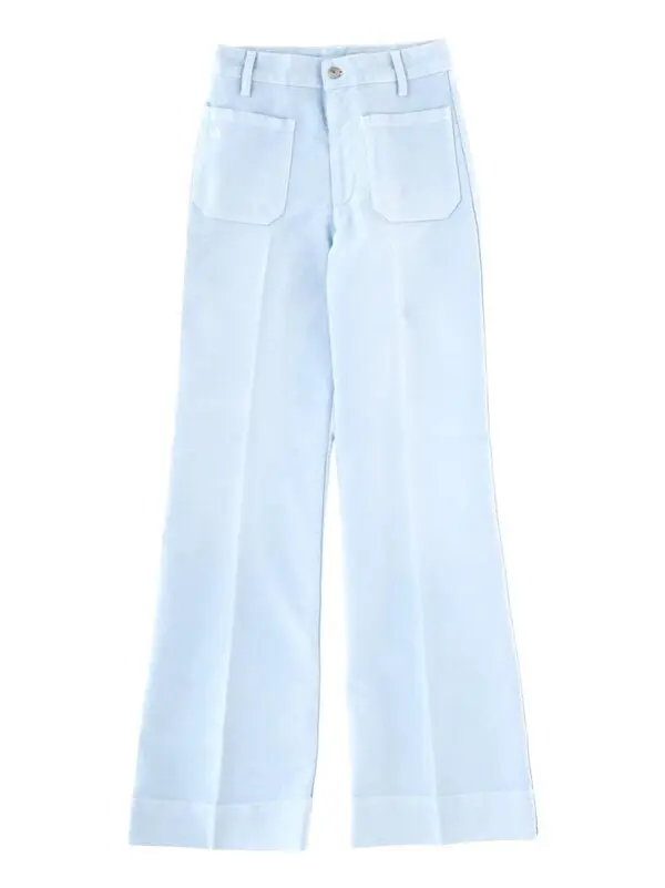 Victoria Beckham Flared Jeans - Sky-blue