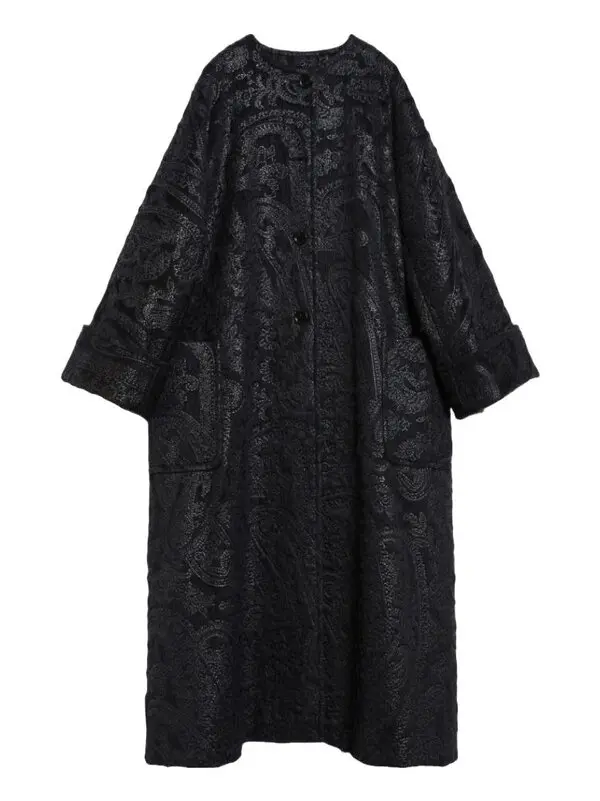 Max Mara Long-sleeved Coat - Black