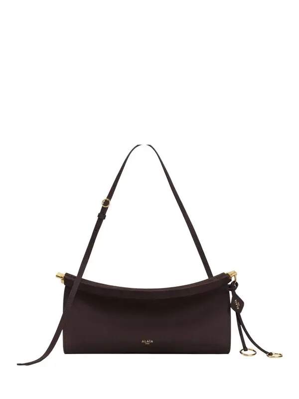 Alaïa Le Click East West Shoulder Bag - Dark Brown