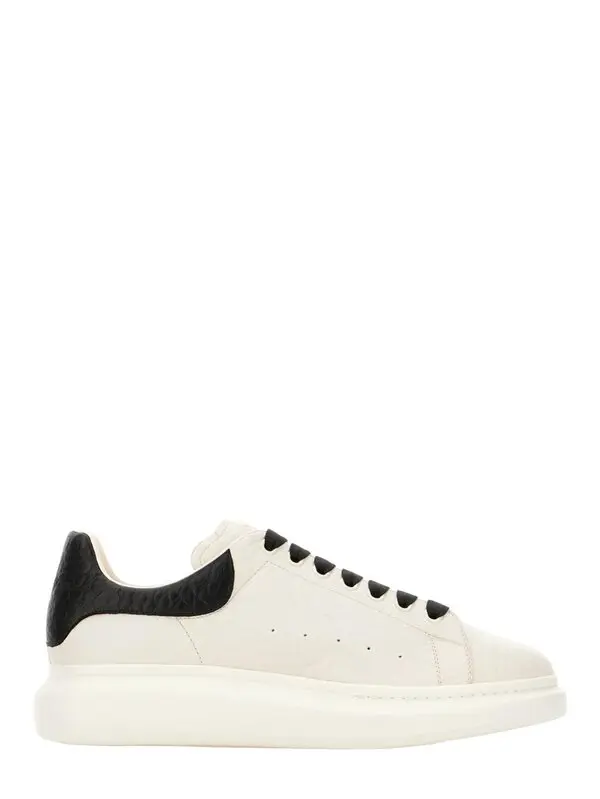 Alexander McQueen Oversized Lace-up Sneakers - Off White Black