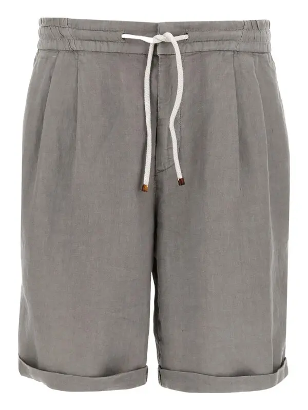 Brunello Cucinelli Elasticated Knee-length Shorts - Grey