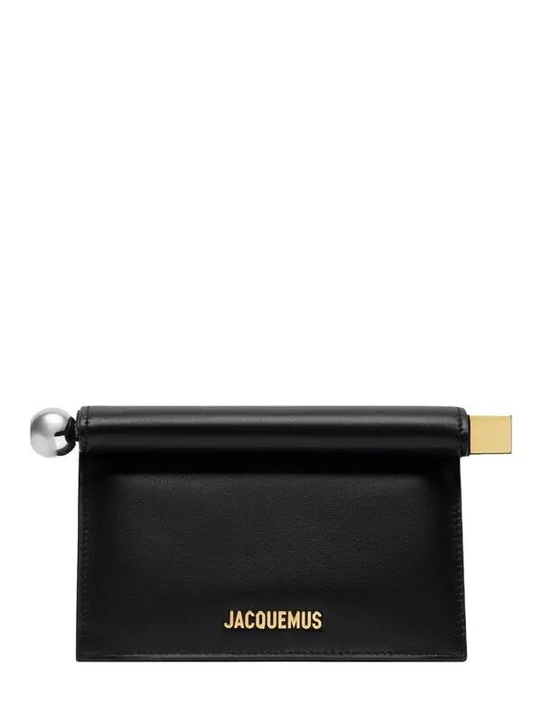 Jacquemus Le Rond Carre Clutch Bag - Black