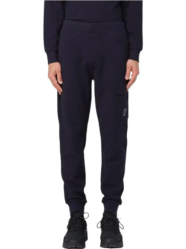 C.P. COMPANY Lens-detailed Tapered Leg Track Pants - Black