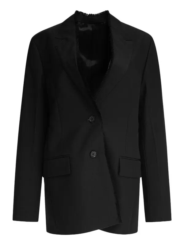 TOTEME Single-breasted Long-sleeved Blazer - Black