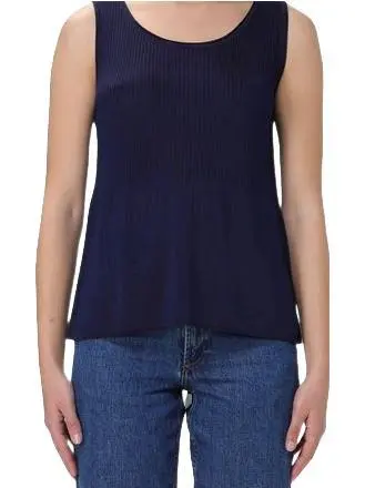 A.p.c. Sleeveless Ribbed Knit Top - Blue