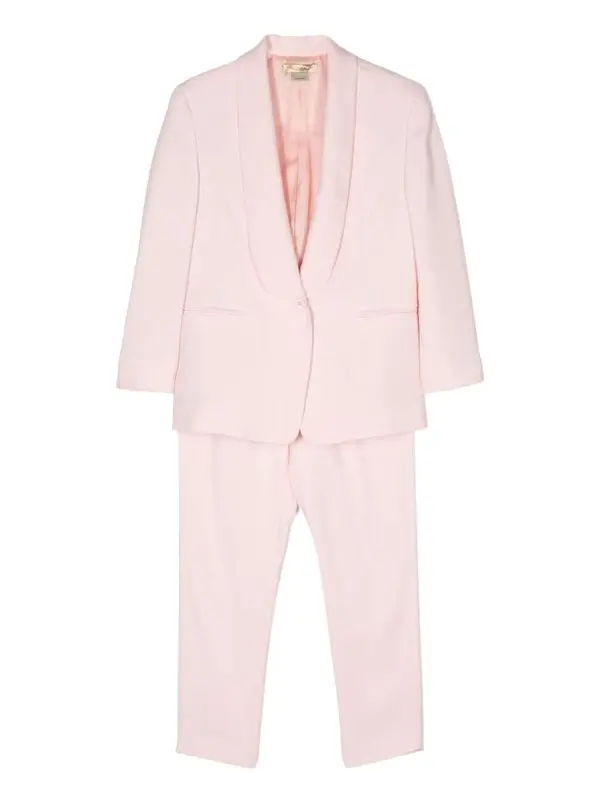 Stella McCartney Long-sleeved Coat And Straight Trouser Set - Pink