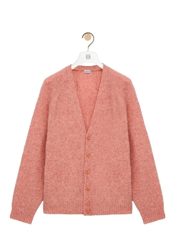 Loewe V-neck Buttoned Cardigan - Pink