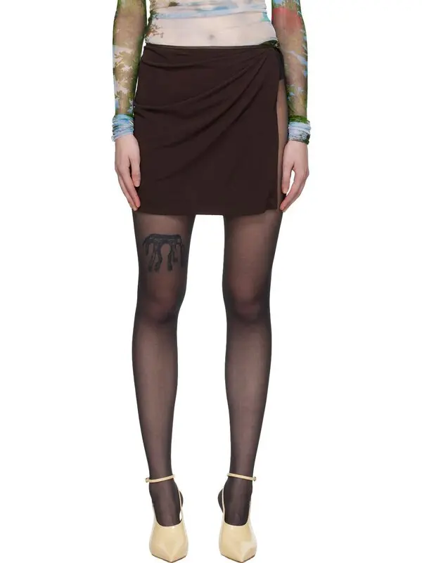 Christopher Esber Wrapped Mini Skirt - Black