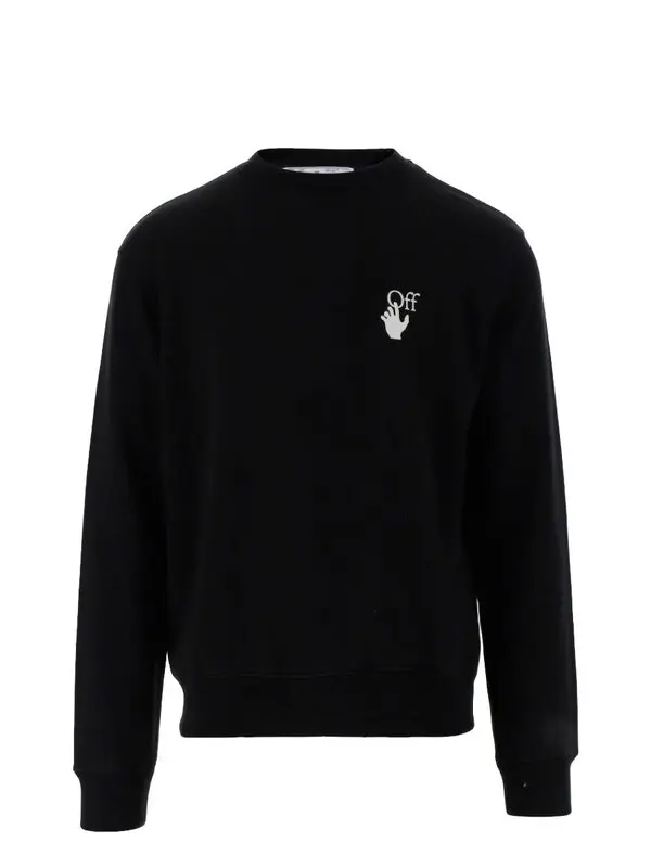 Off-White Caravaggio Print Crewneck Sweatshirt - Black