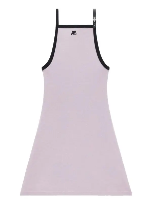 COURREGES Courrèges Sleeveless Buckle Detail Dress - Smoky Color/black