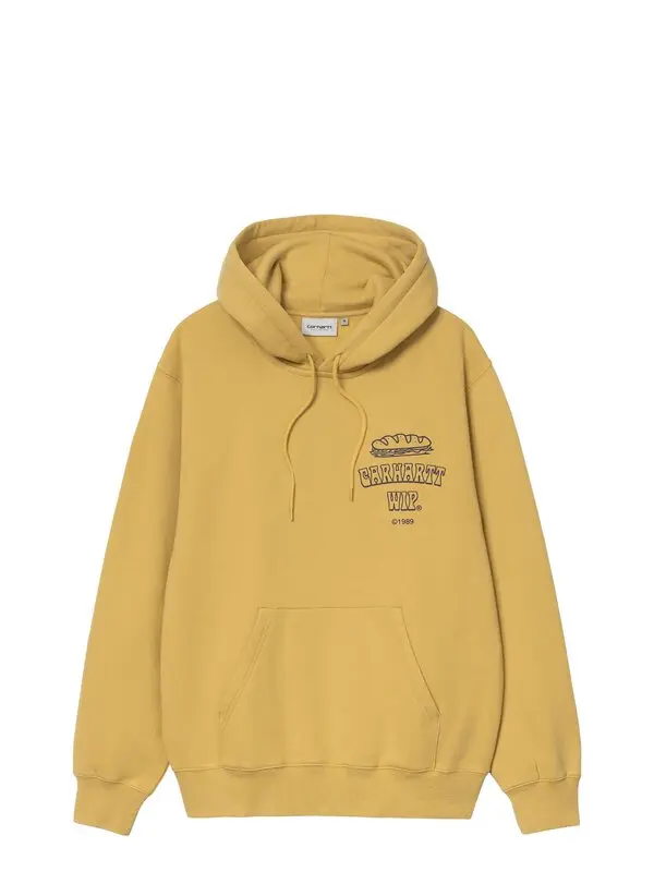 Carhartt Work In Progress Hooded Sandwich Sweatshirt - Yellow