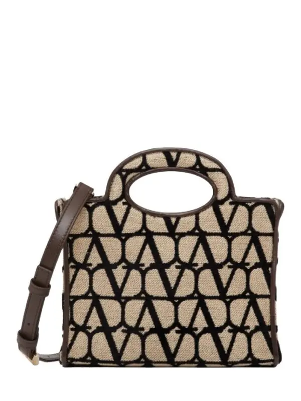 Valentino Garavani Le Troisieme Toile Iconographe Top Handle Bag - Nude