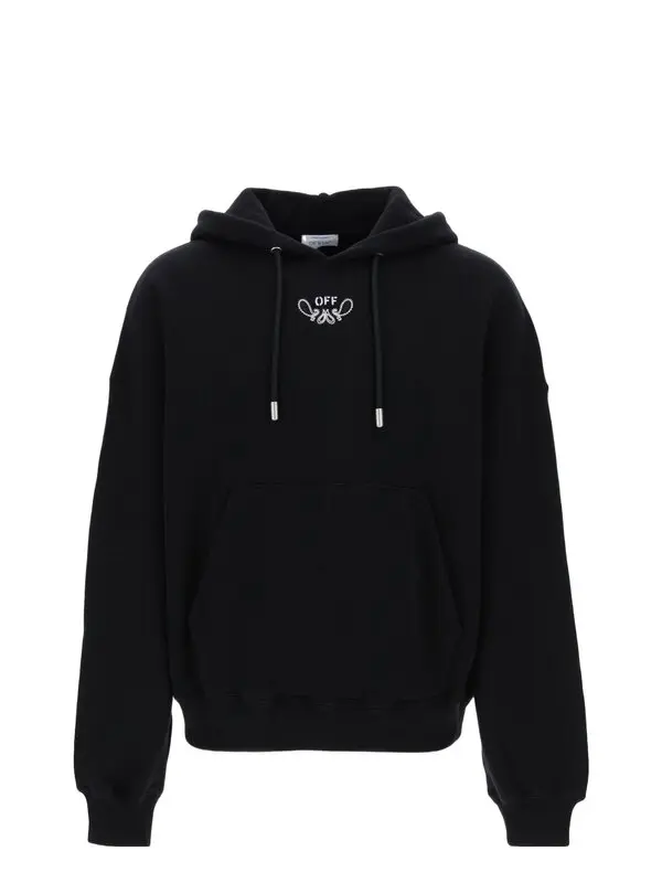 Off-White Bandana Drawstring Hoodie - Black