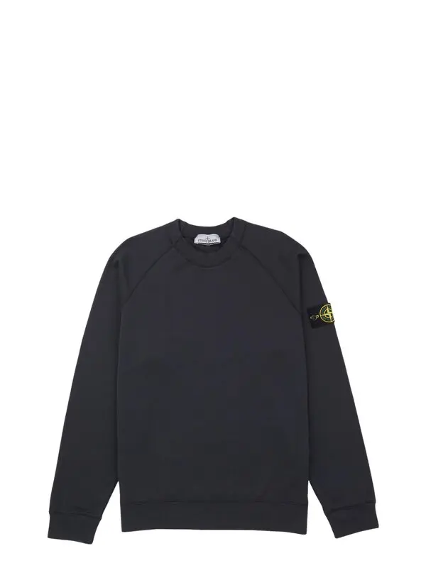 Stone Island Compass Patch Crewneck Sweatshirt - Blue