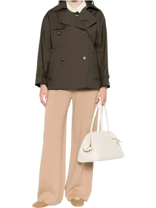 Max Mara Double-breasted Long-sleeved Jacket - Nude