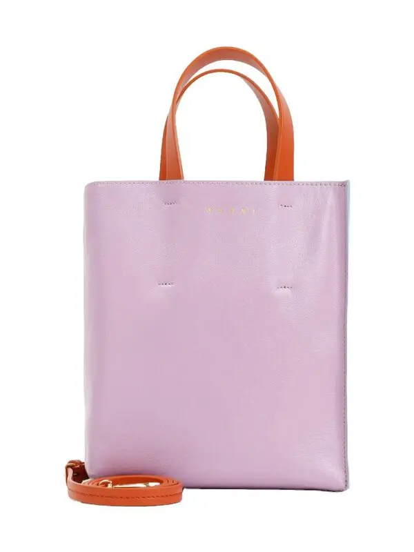 Marni Museo Leather Tote Bag - Pink